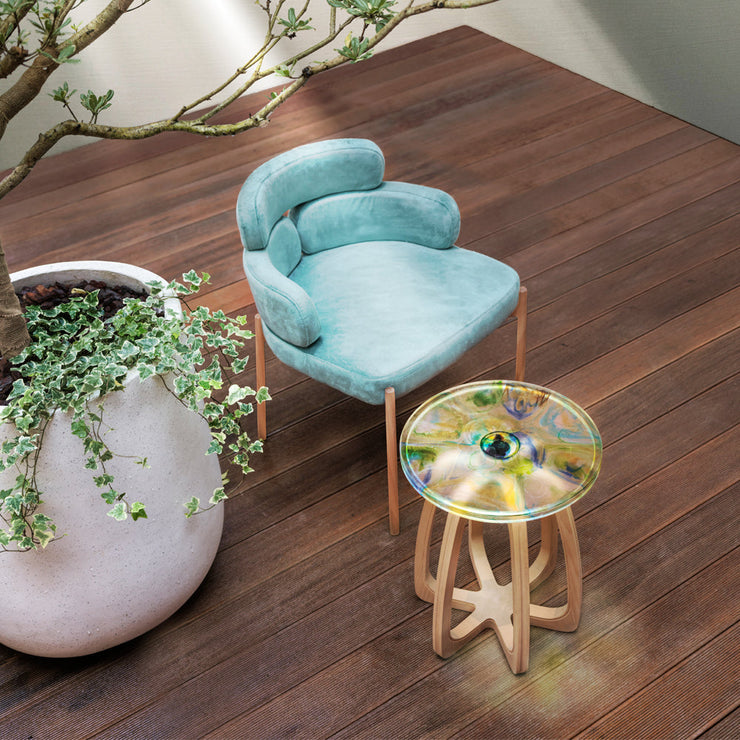 LIULI Crystal Art Coffee Table, End Table, "Cycle" – Lawrence & Scott