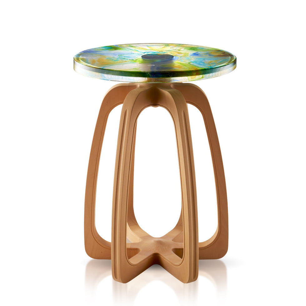 LIULI Crystal Art Coffee Table, End Table, "Cycle" – Lawrence & Scott