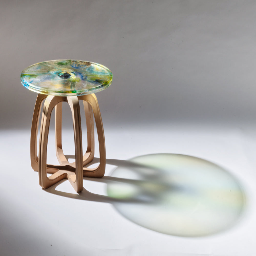 LIULI Crystal Art Coffee Table, End Table, "Cycle" – Lawrence & Scott