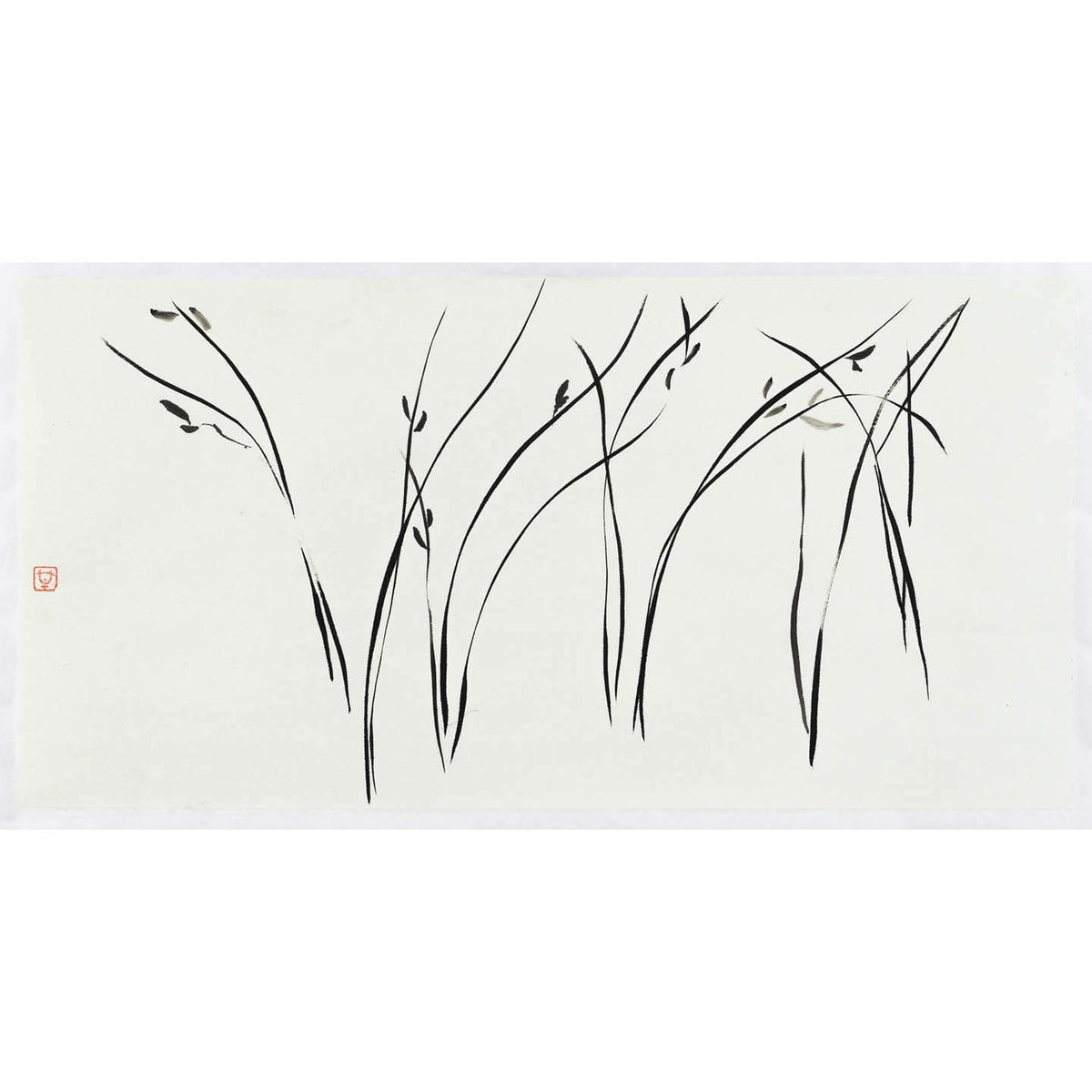 "Bearable Lightness" Sumi-E Painting by Ayan Rivera – Lawrence & Scott