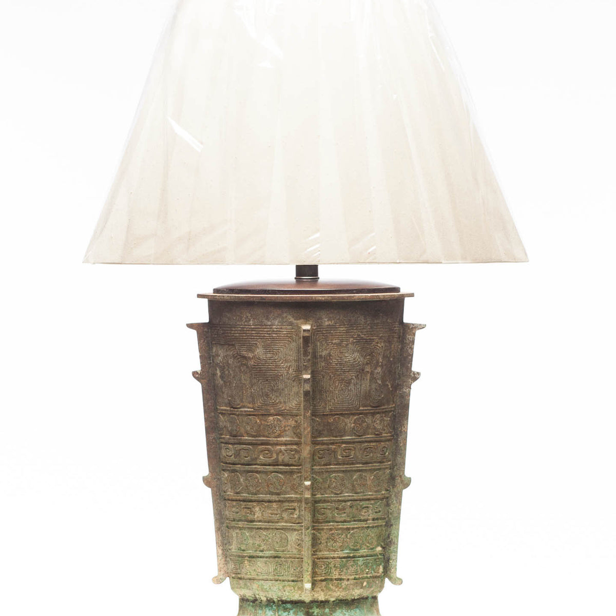 Lawrence & Scott Eclipse Verdigris Bronze Table Lamp