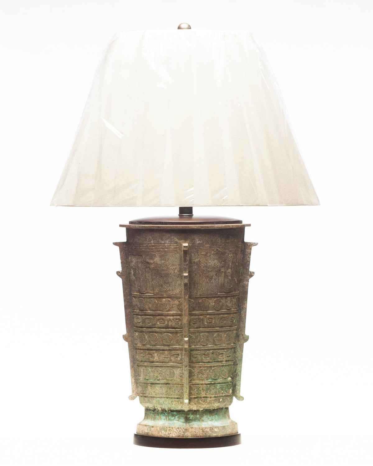 Lawrence & Scott Eclipse Verdigris Bronze Table Lamp