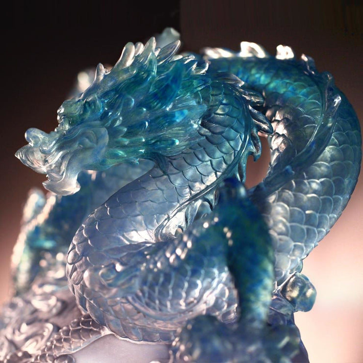 LIULI Crystal Art Crystal Mythical Dragon "Rise of the Dragon ...