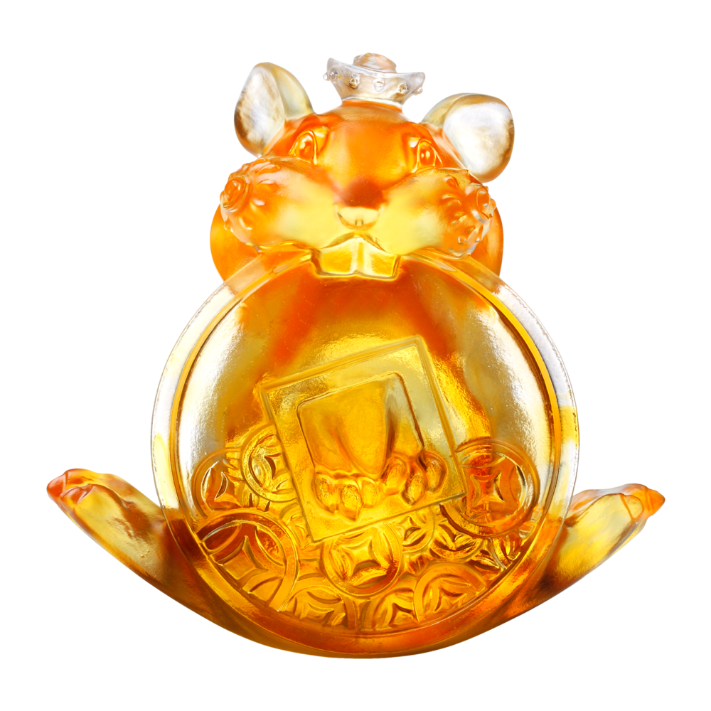 LIULI Crystal Art Crystal Mouse "Unshakable" (Limited Edition ...